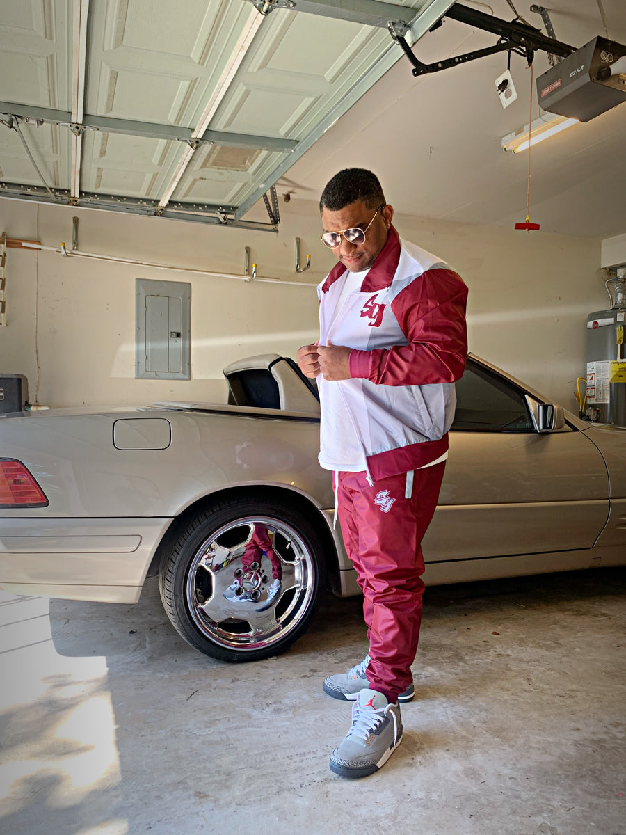 SG Nostalgia Tracksuit to match Retro Jordan 5 Grape sneakers ...