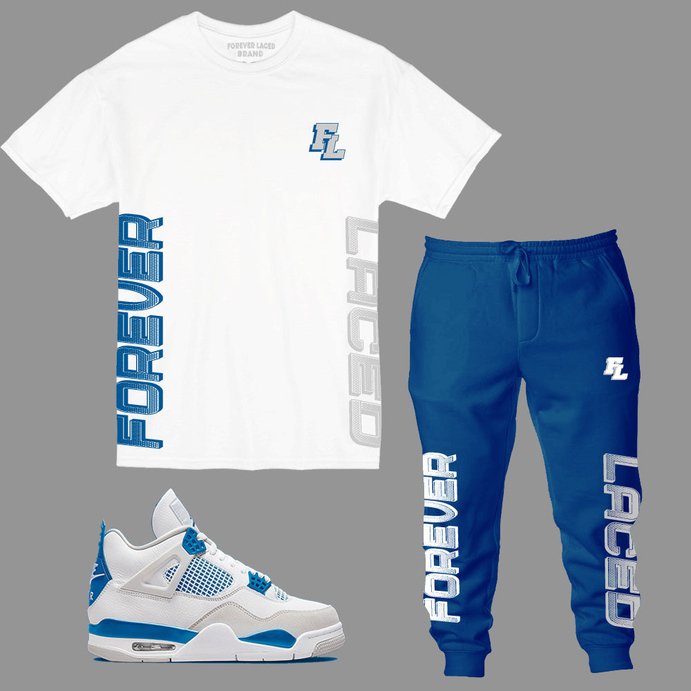 Forever Laced FL Outfit to match Military Blue sneakers – SneakerGeeks ...
