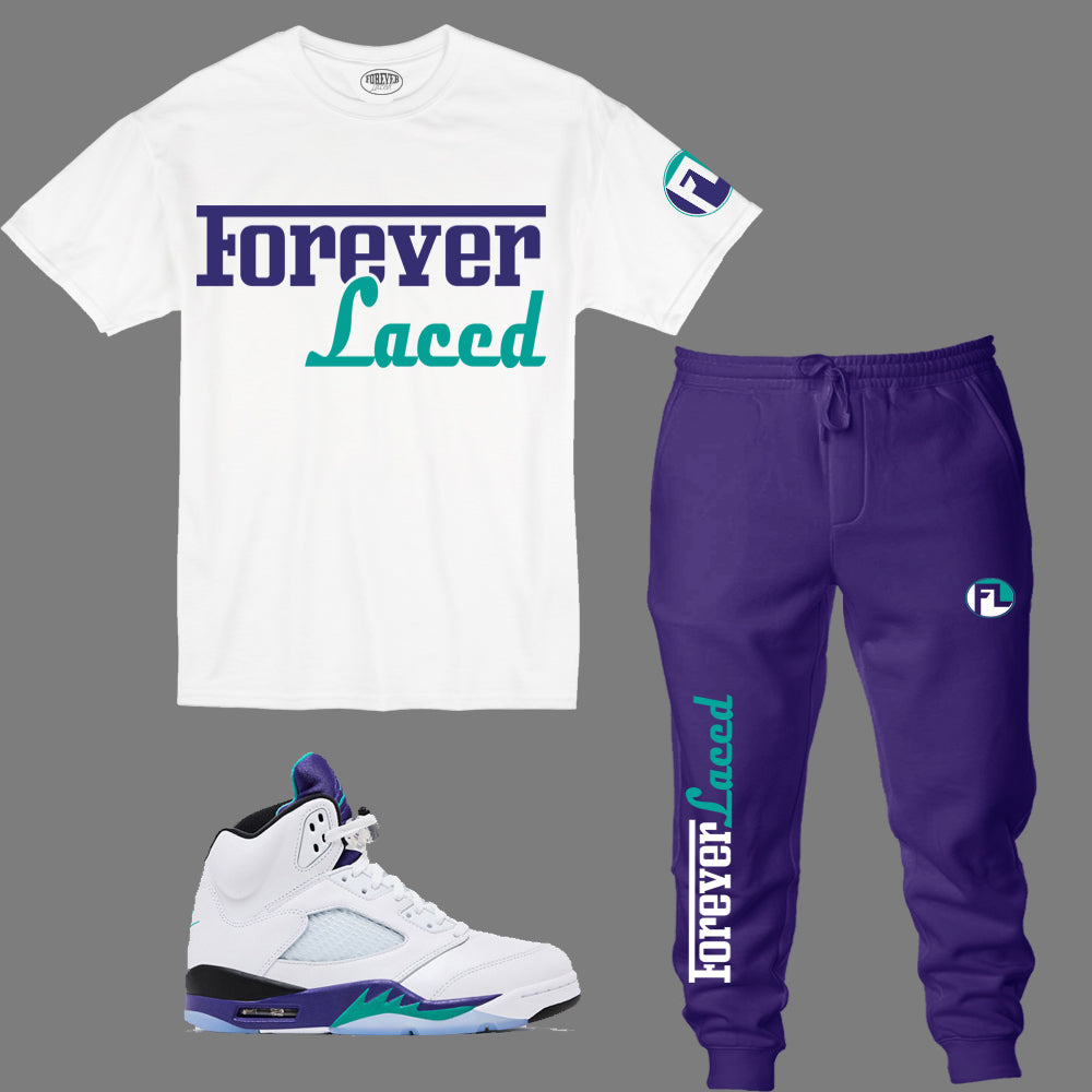 Forever Laced Racer Outfit to match Retro Jordan 5 Grape sneakers ...