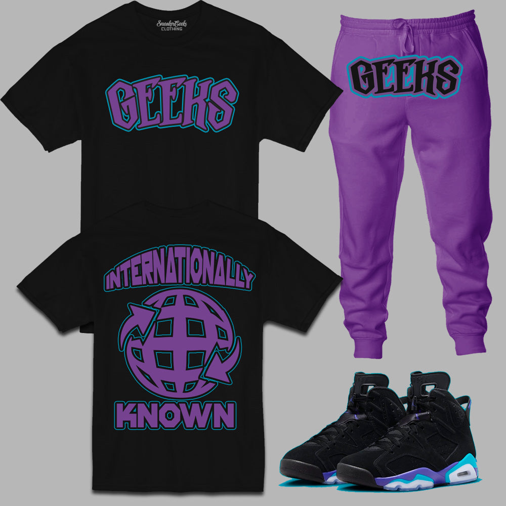 GEEK Outfit 2 to match Retro Jordan 6 Aqua sneakers – SneakerGeeks Clothing